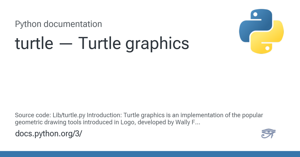 turtle — Turtle graphics — Python 3.13.7 documentation